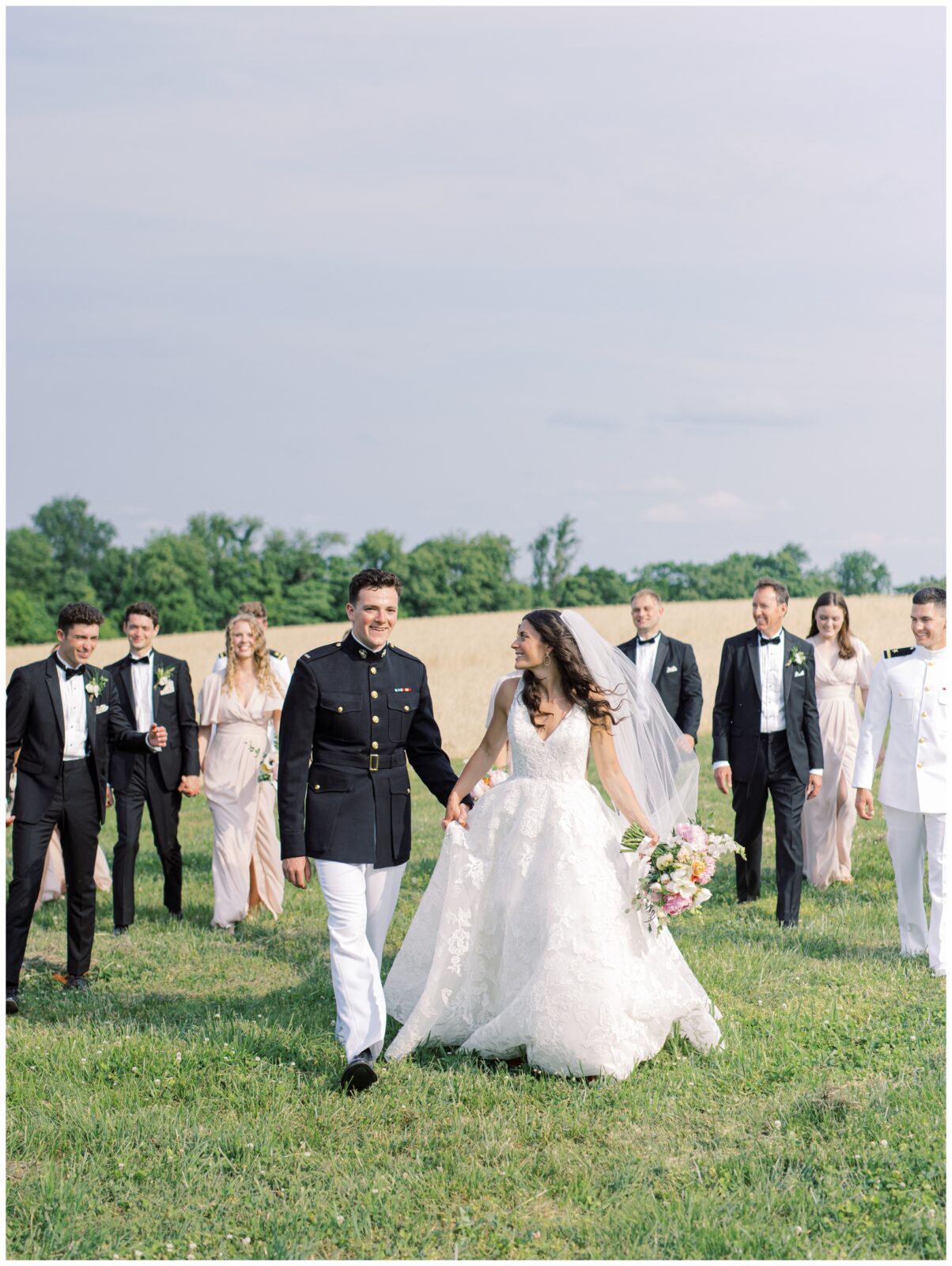 A Family's DIY Farm Wedding Ends the Day with Macedonian Traditions
