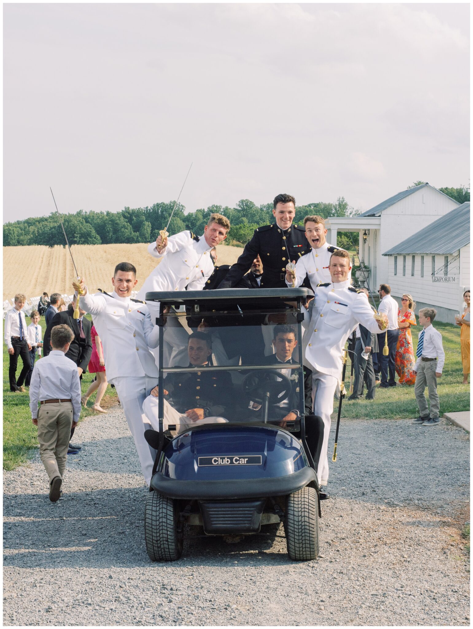 A Family's DIY Farm Wedding Ends the Day with Macedonian Traditions