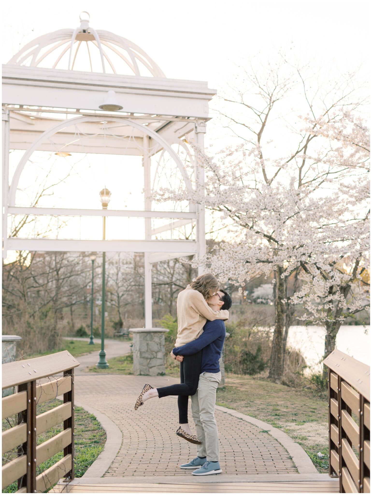 Alexa and Seth's Golden Hour Engagement Session at Ben Brenman Park ...