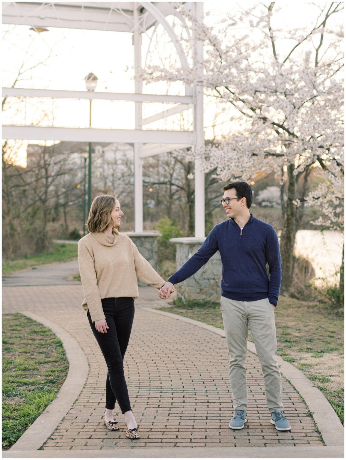 Alexa and Seth's Golden Hour Engagement Session at Ben Brenman Park ...